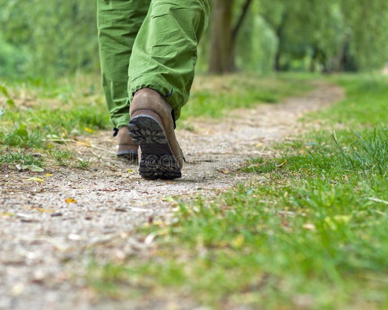 Man Exercise Walking in Park Stock Image - Image of path, nature: 21012641
