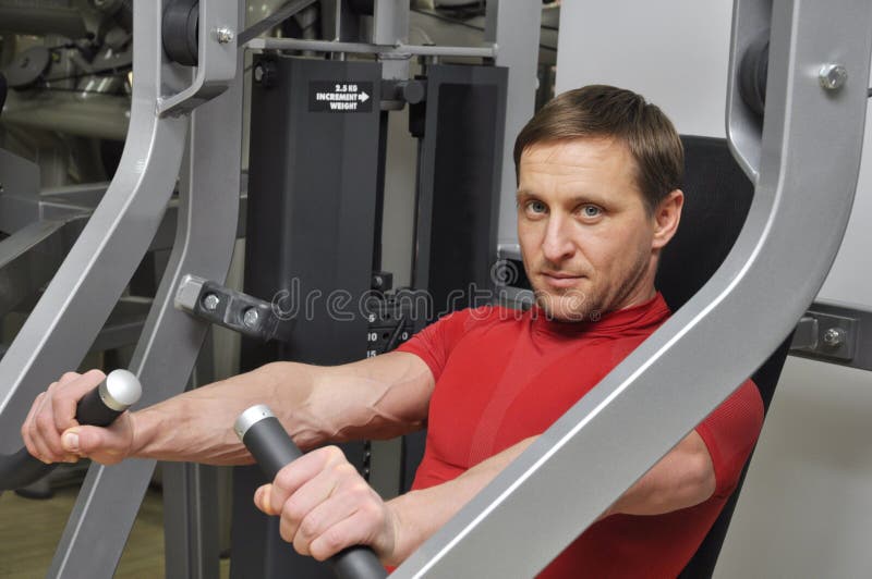 Man exercising stock image. Image of fitness, powerful - 23452101