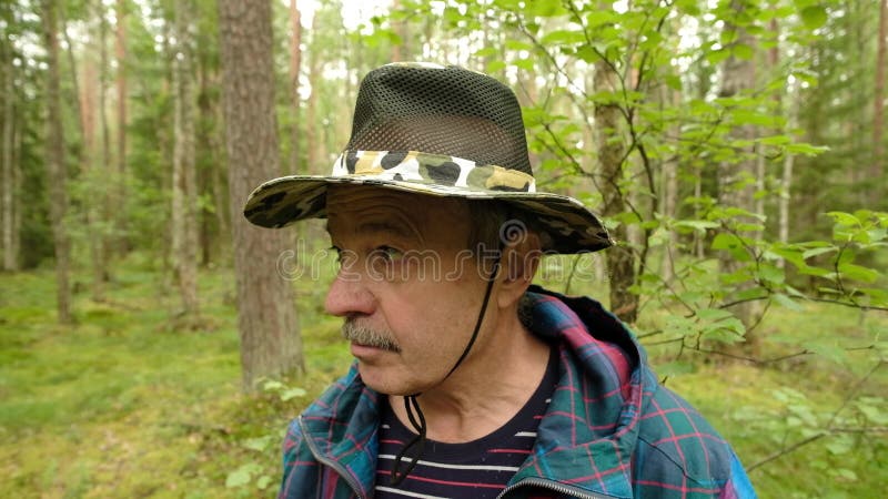Man Explorer Searching Direction With Compass In Summer Forest Stock Footage Video Of Navigate