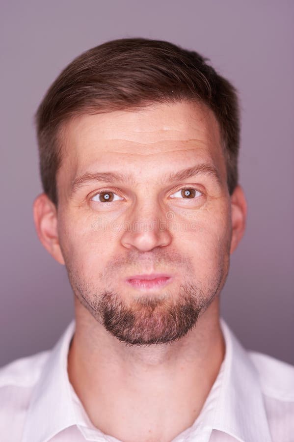 Man Expresses Different Emotions Stock Photo - Image of emotional ...