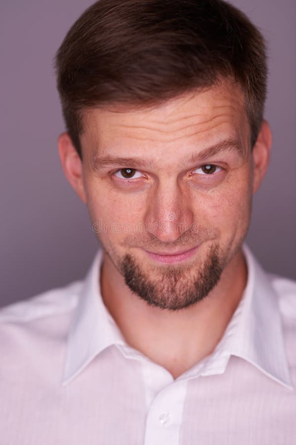 Man Expresses Different Emotions Stock Photo - Image of emotional ...