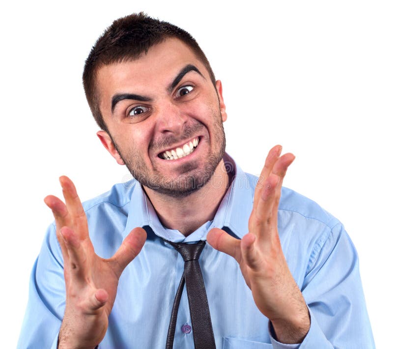 Man expressing frustration stock photo. Image of evil - 25567794