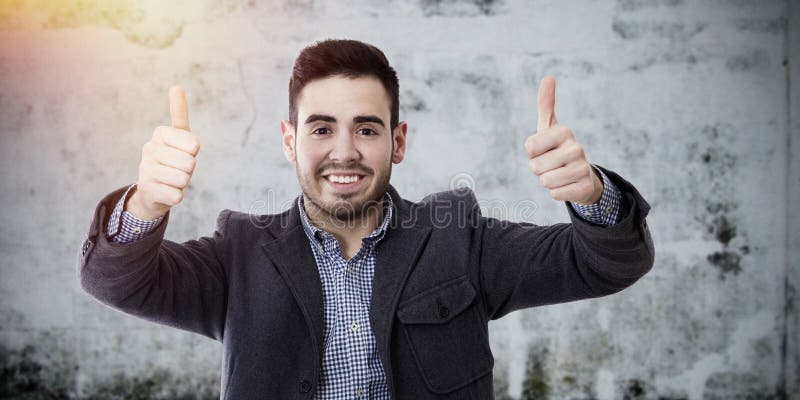 Man with Expression of Success Stock Photo - Image of people, handsome ...