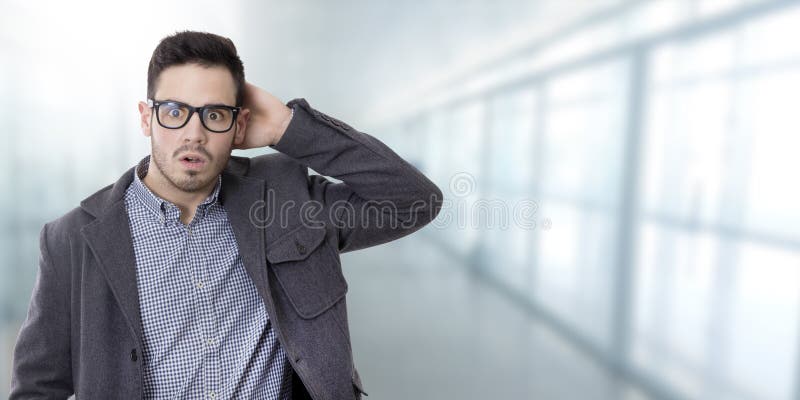 Man with expression stock image. Image of people, isolated - 97245735