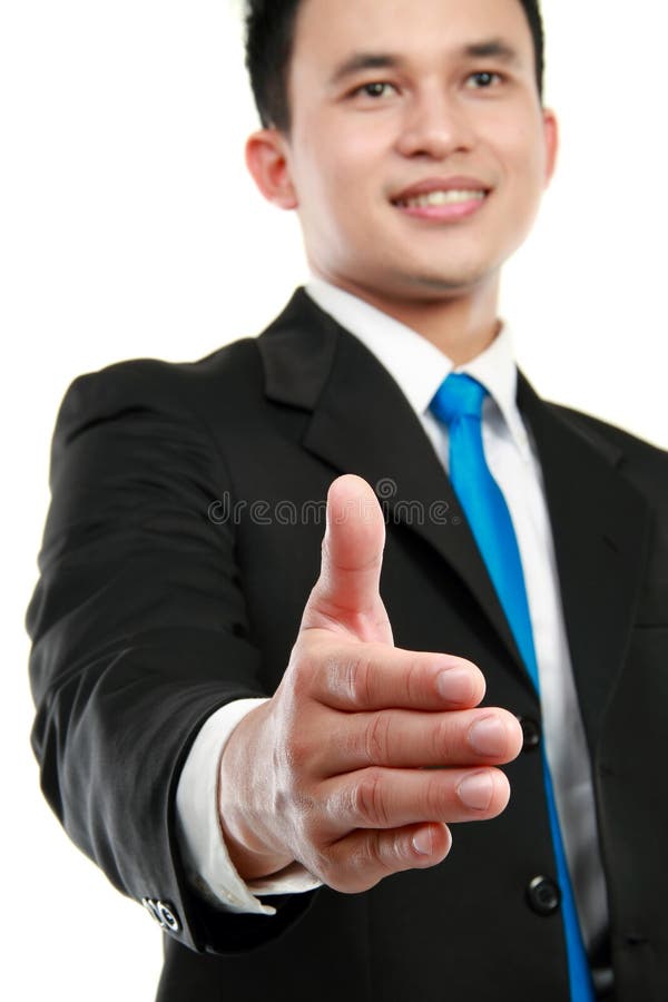 Man Extending Hand To Shake Stock Photo - Image of offering, deal: 23797714