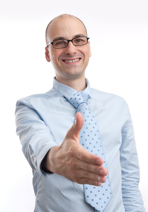 Man Extending Hand To Shake Stock Image - Image of greeting, light ...