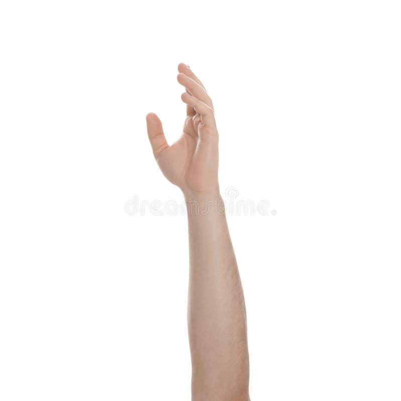 Man Extending Hand on Background, Closeup Stock Image - Image of ...