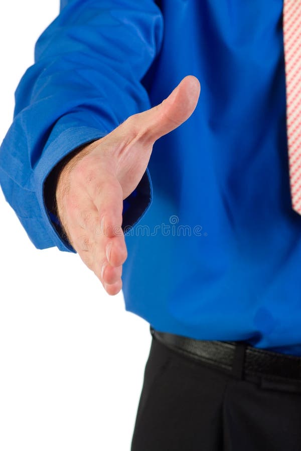 Man extending handshake stock image. Image of offering - 6576033