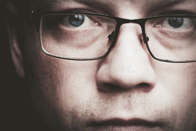 Man eye closeup. stock image. Image of look, portrait - 143317281