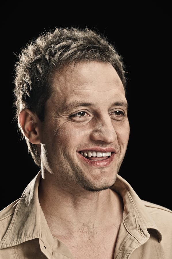 Man face stock photo. Image of shirt, smile, young, male - 24137630