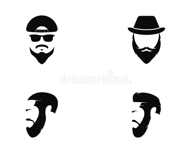 Man Face Logo Template Vector Icon Illustration Stock Vector ...
