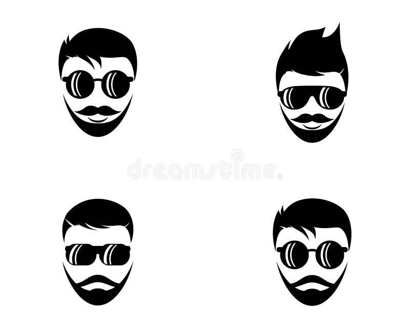 Man Face Character Symbol Illustration Stock Vector - Illustration of ...