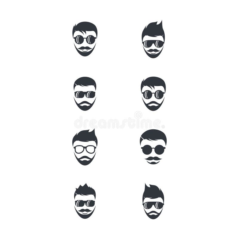 Man Face Character Symbol Illustration Stock Vector - Illustration of ...