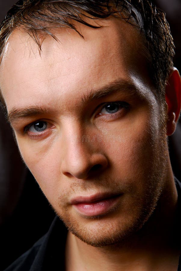 998 Handsome Man Dark Hair Blue Eyes Stock Photos - Free & Royalty-Free ...