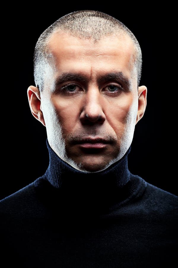 Manly face stock image. Image of mature, hairstyle, male - 33277637