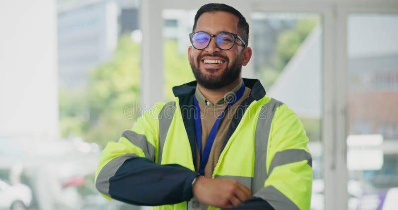 Man, Face and Engineer at Construction Site As Contractor for City ...