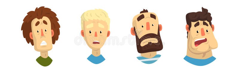 Man Face Expressing Astonished and Surprised Emotion Raising His ...