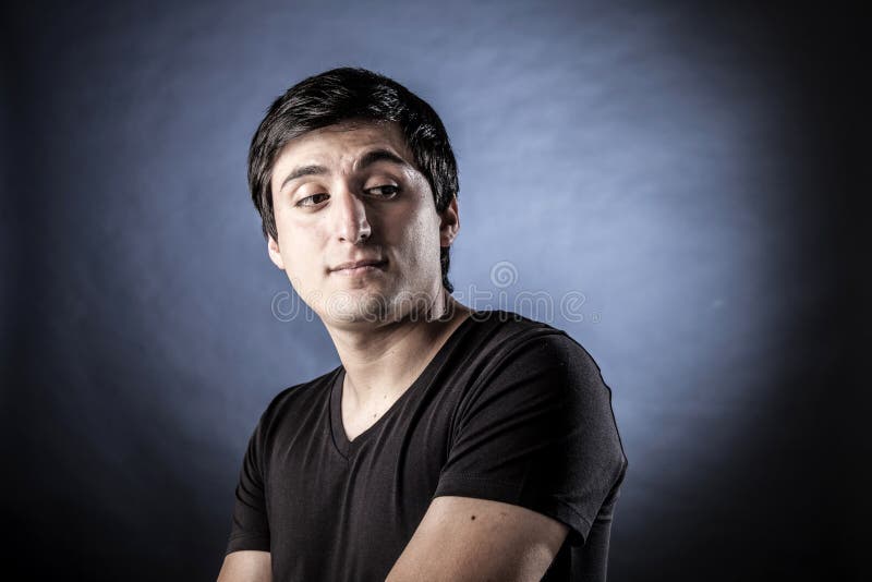 Man face expressions stock photo. Image of indicate, positive - 87027342