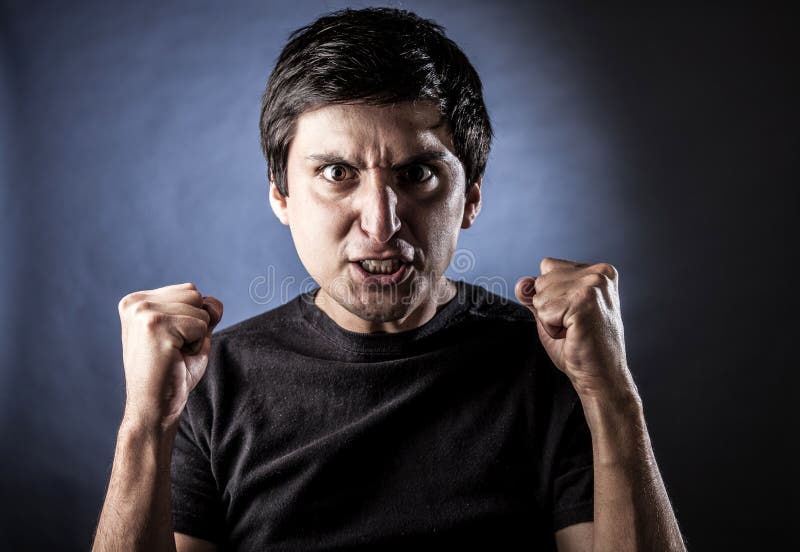 Man face expressions stock photo. Image of feeling, hard - 86997690