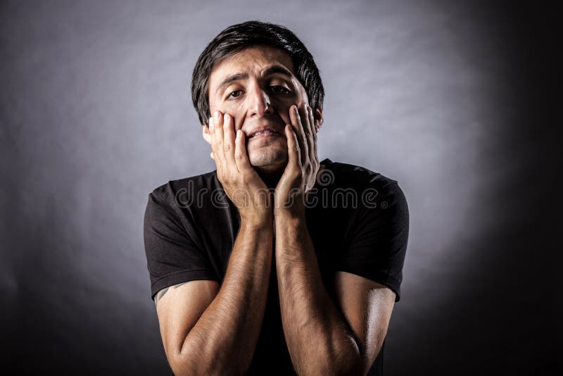 Man face expressions stock image. Image of boredom, anger - 87027537
