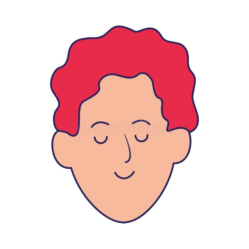 Man face icon, flat design stock vector. Illustration of male - 165162202