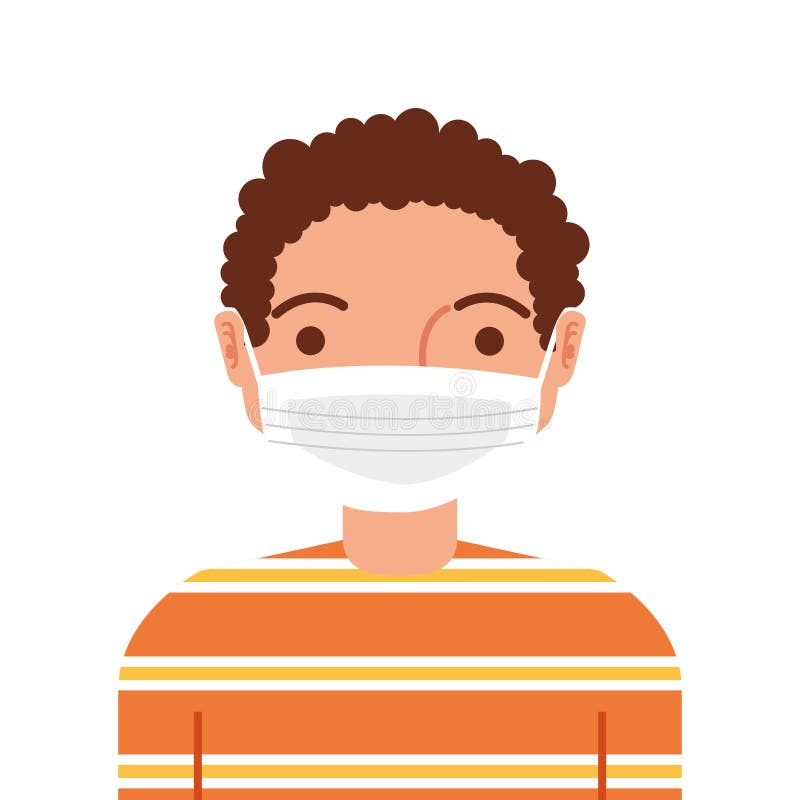 Man with face mask. vector stock vector. Illustration of protect ...
