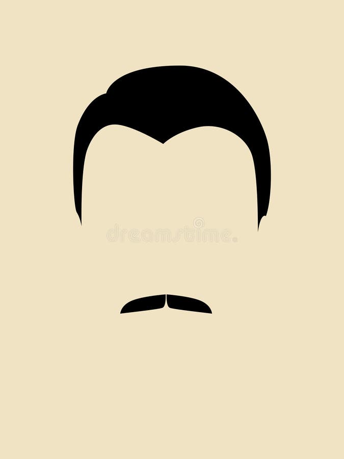 Man S Hair and Mustache Symbol Stock Vector - Illustration of graphic ...