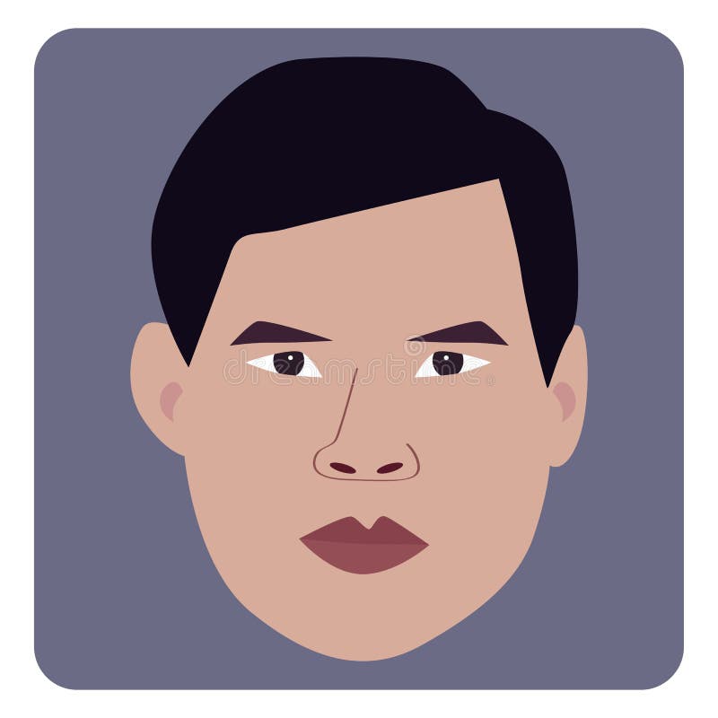 Man Face 1 stock vector. Illustration of attractive, hair - 48053556