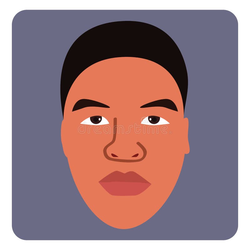 Man Face 4 stock vector. Illustration of face, vector - 48053617