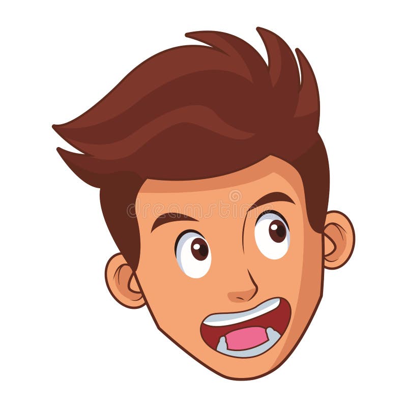 Man only face stock vector. Illustration of anatomy - 136914313