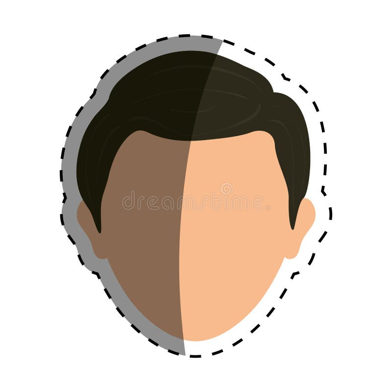 Man faceless head stock illustration. Illustration of personal - 83194419