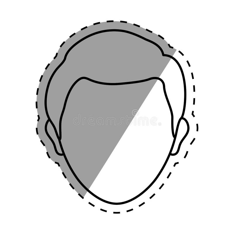 Man faceless head stock illustration. Illustration of person - 83215256