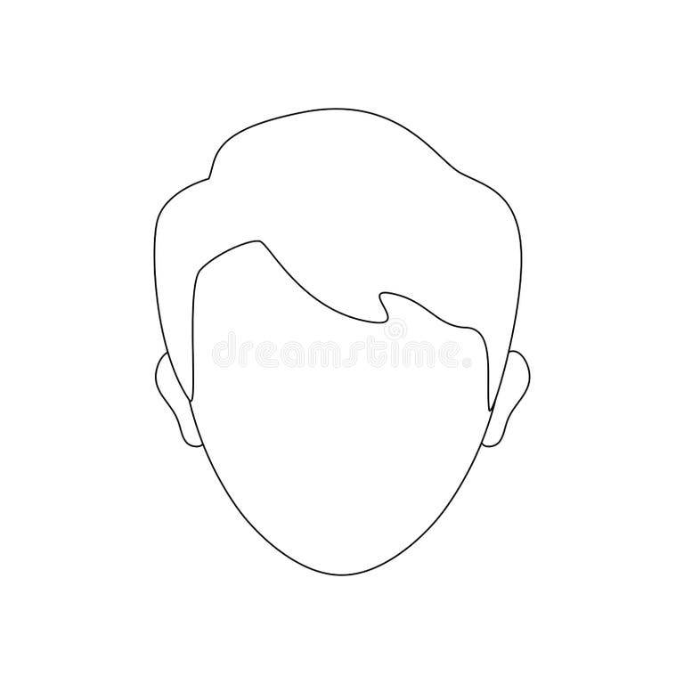 Man faceless head stock illustration. Illustration of default - 83215712