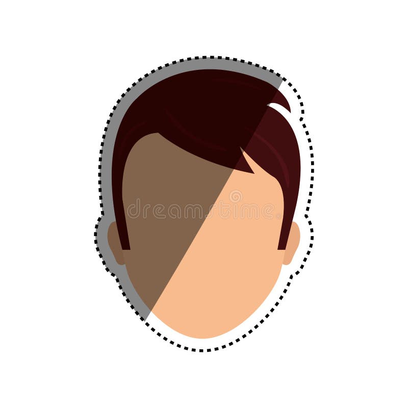 Man faceless head stock illustration. Illustration of people - 84794645