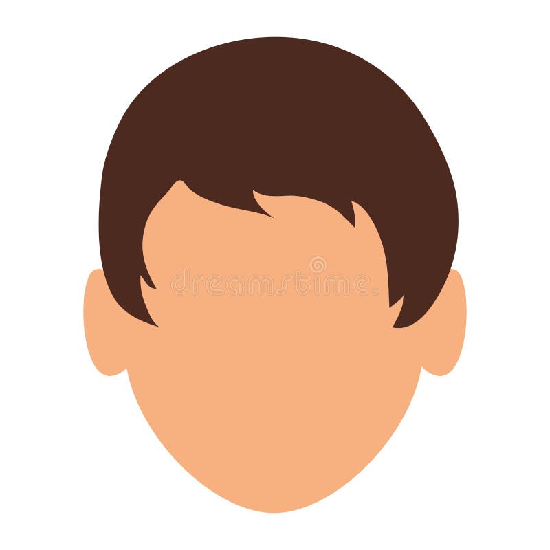 Man faceless head stock vector. Illustration of cartoon - 143335968