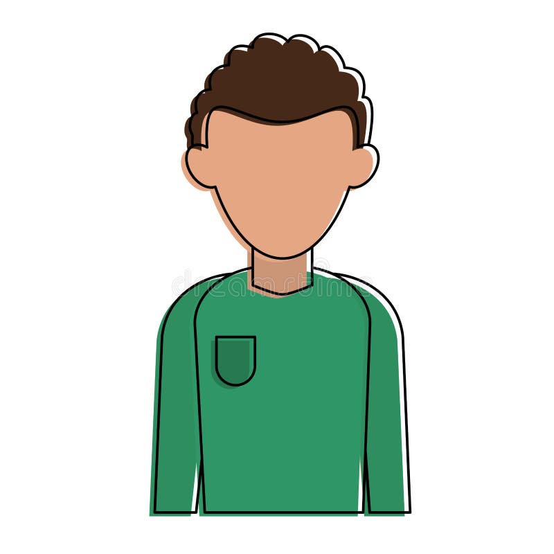 Man faceless profile stock vector. Illustration of human - 109964815