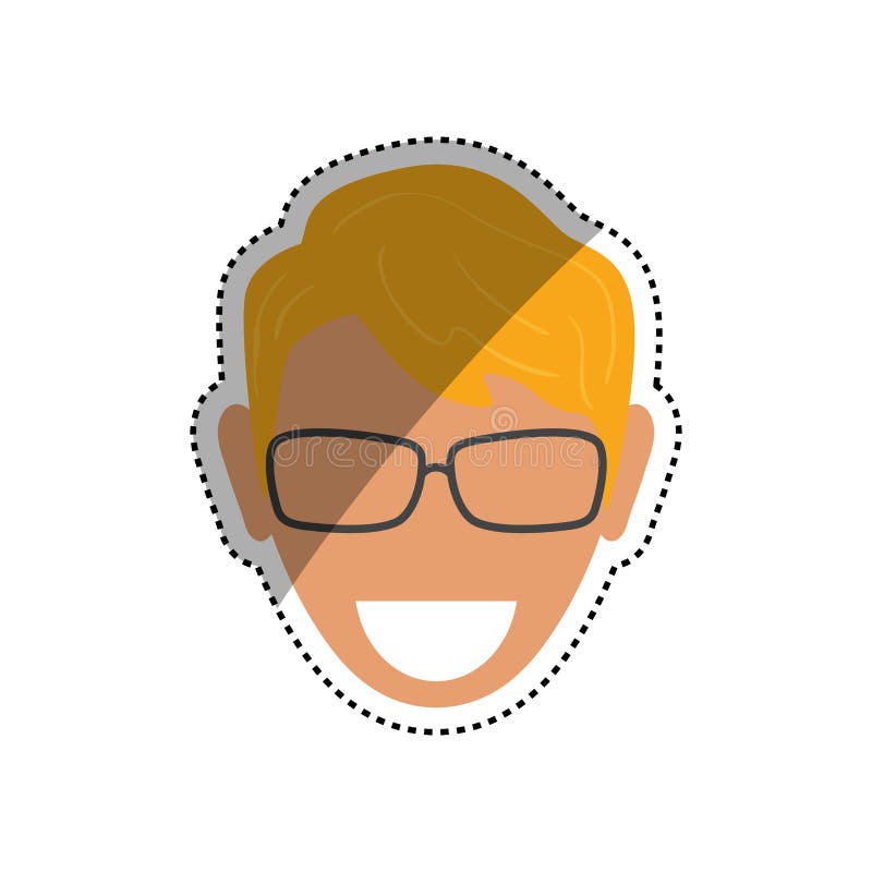 Man faceless smiling stock illustration. Illustration of favorite ...