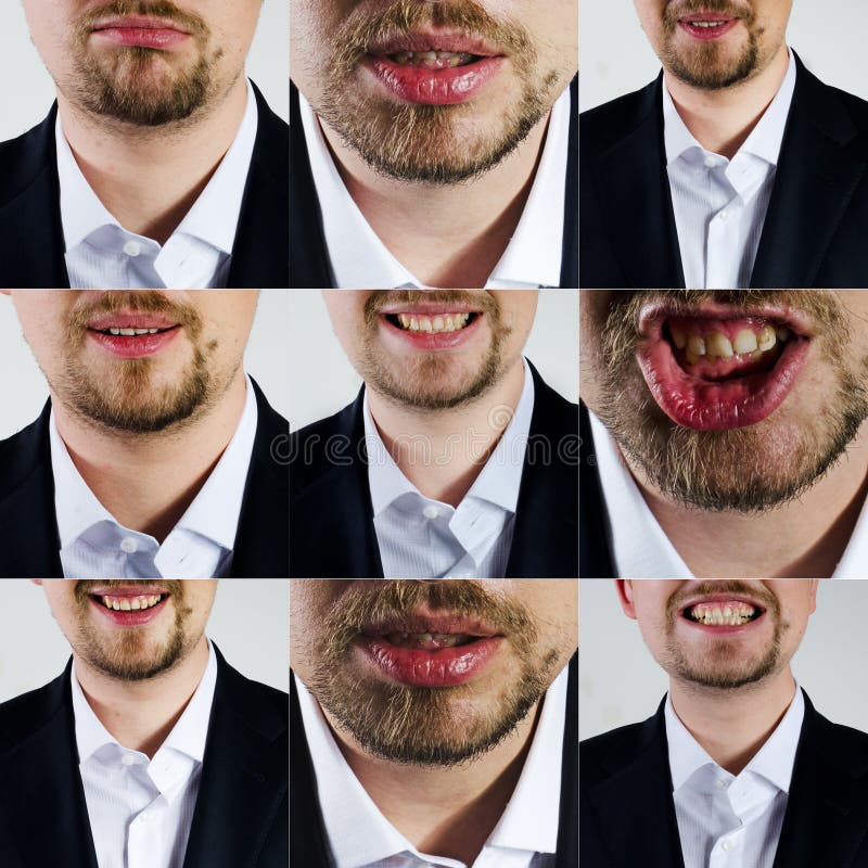 Man facial expressions stock photo. Image of face, bearded - 63165126