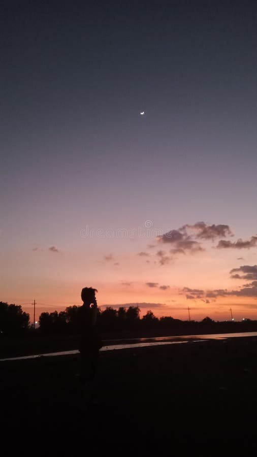 Man Facing Beach Watching Sunset Stock Photos - Free & Royalty-Free ...