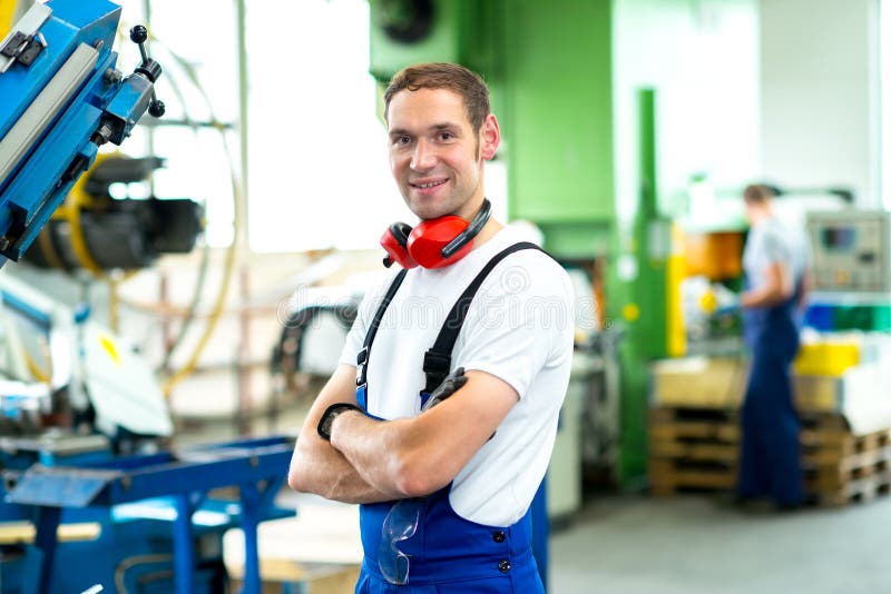 Man in factory stock photo. Image of middle, caucasian - 47053324