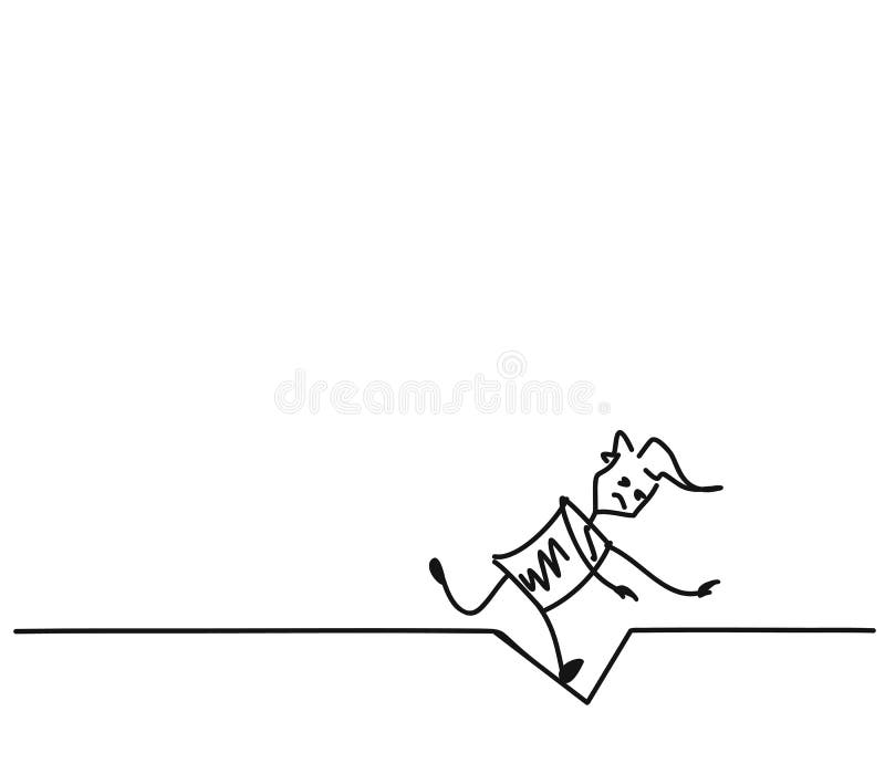 Man falling cartoon stock vector. Illustration of motion - 110931148