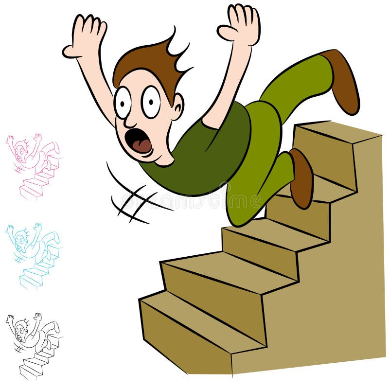 Cartoon Down Stairs Stock Illustrations – 668 Cartoon Down Stairs Stock ...