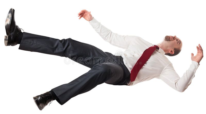 Falling man stock image. Image of isolated, businessman - 39245729