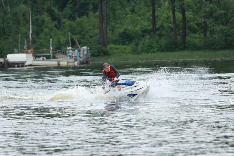 Man Falling Down Jet Ski Stock Photos - Free & Royalty-Free Stock ...