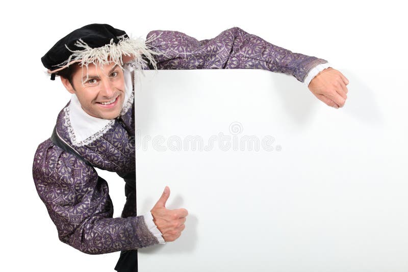 Man in fancy dress costume stock image. Image of servant - 29065059