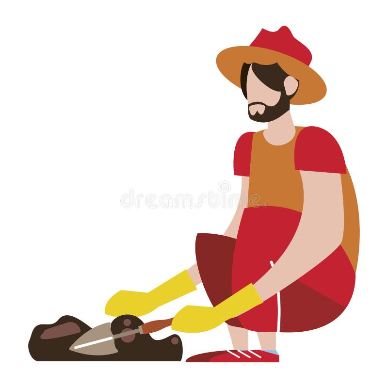 Planting farm icons stock illustration. Illustration of garden - 226685164