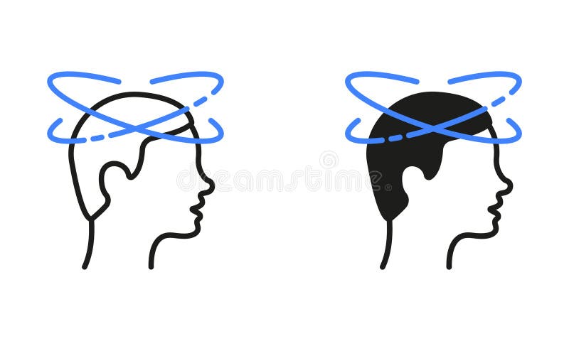 Tired Man with Nausea Symbol Collection. Migraine, Dizziness, Headache ... Tired Man with Nausea Symbol Collection. Migraine, Dizziness, Headache ...