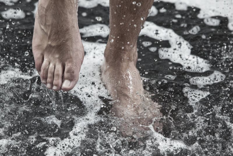 Man feet stock photo. Image of energy, flow, cool, running - 10614432