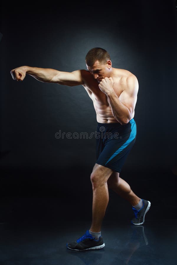 Man fighter stock image. Image of fashion, male, hand - 42727483