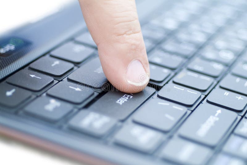 Pressing enter key stock image. Image of enter, communication - 32041509